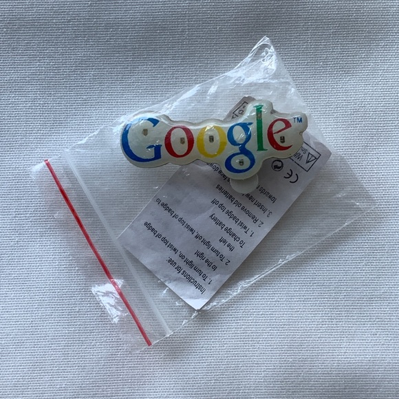 google | Accessories | Ledlighted Google Logo Magnetic Pinbrooch | Poshmark